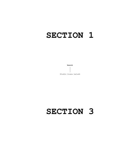 Html How To Show Half Of The Middle Section When Scrolled To The Top And Bottom Of The Page