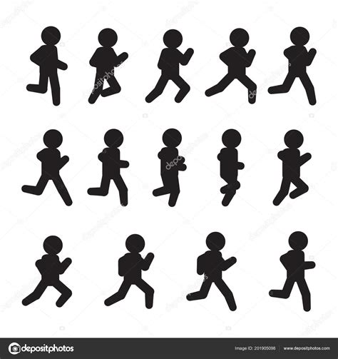 Running Vector Sequence Running Frames Icon Set Vector Stock Vector Image By KenshiDesign