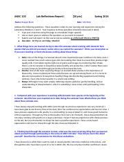 Exploring Insights From ANSC 103 Lab Reflections Domestic Farm Course Hero