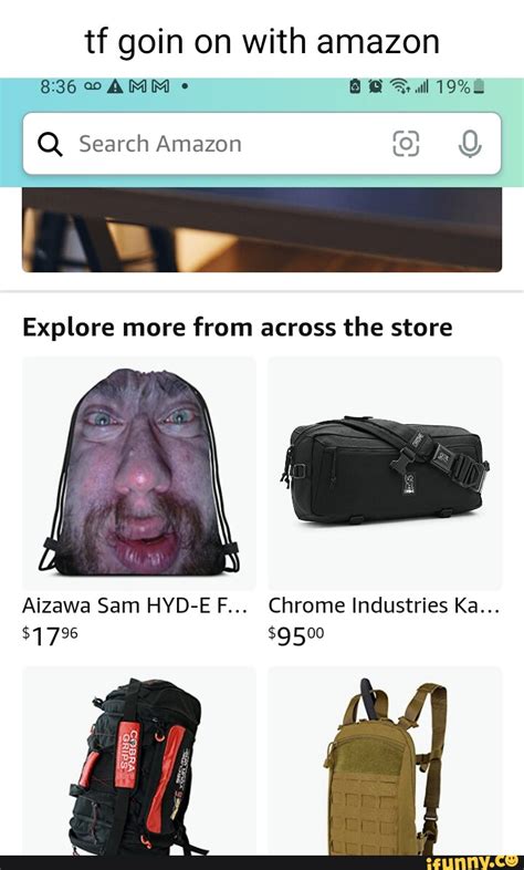 Tf Goin On With Amazon AMM Q Search Amazon Explore More From Across The Store Aizawa Sam HYD E F