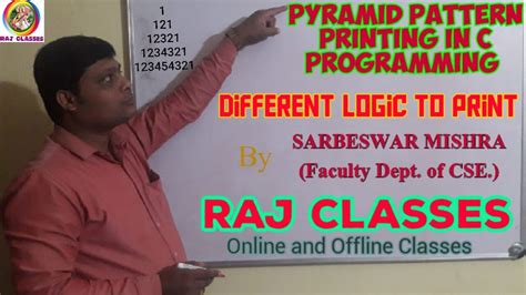 Pyramid Pattern Printing In C Programming Pyramid Pattern Part 5