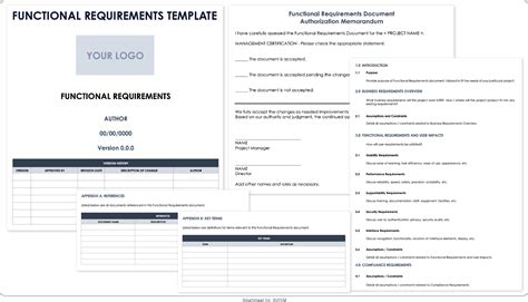 Free Requirements Gathering Template Free Printable