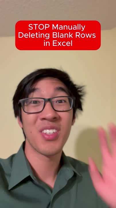 Grant Huang On Linkedin How To Quickly Delete Blank Rows In Excel