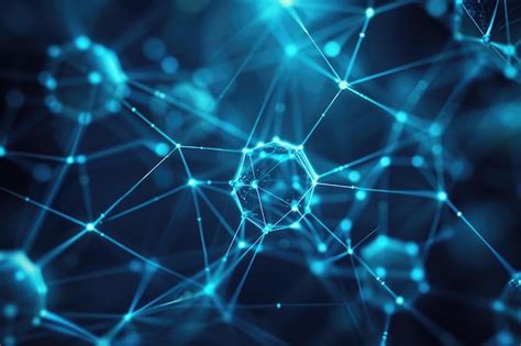 Premium Photo Network Of Nodes A Hightech Visual Representation Of Nodes And Connections In