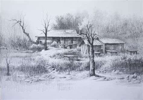 그림에 있는 윤화숙님의 핀 풍경 스케치 시골 사진 자연 사진