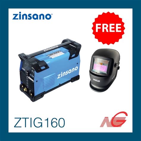 ตู้เชื่อม เครื่องเชื่อม อินเวอร์เตอร์ ซินซาโน่ Zinsano รุ่น Ztig 160 เชื่อมทิก เชื่อมอาร์กอน