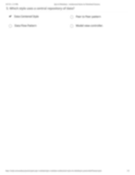 Solution Quiz Worksheet Architectural Styles For Distributed Systems