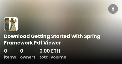 download getting started with spring framework pdf viewer collection opensea