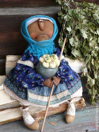 Картоха тёмно синий примитив примитивная кукла примитивы текстильная кукла Тряпичные