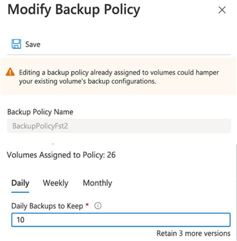 Manage Backup Policies For Azure Netapp Files Microsoft Learn