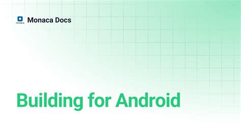 Building For Android Monaca Docs