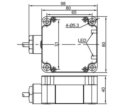 Analog Output Proximity Sensor Inductive Square Type 0 10V 0 20mA ATO Com