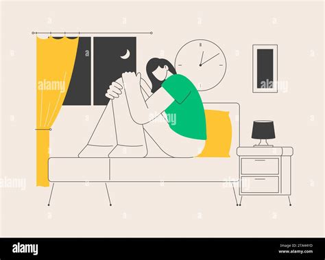 Sleep Behavior Disorder Abstract Concept Vector Illustration Stock