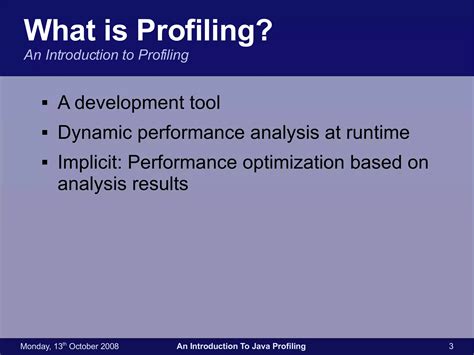 An Introduction To Java Profiling Odp Programming Languages Computing