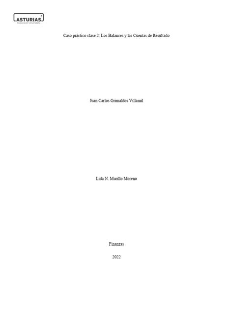 Plantilla Casos Juan Carlos Grimaldos Pdf Rentabilidad Sobre Recursos Propios Economía