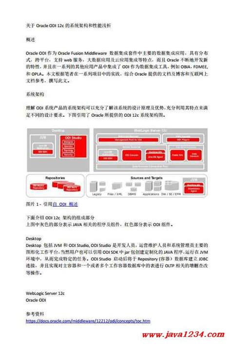 关于oracle Odi 12c的系统架构和性能浅析 Pdf 下载java知识分享网 免费java资源下载 关于oracle Odi 12c的系统架构和性能浅析 Pdf 下载java知识分享网 免费java资源下载