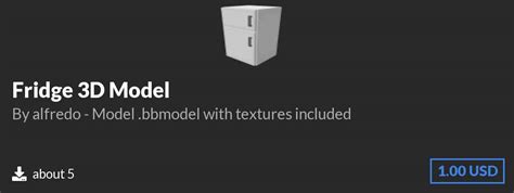 Download Fridge 3d Model On