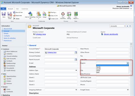 Configuring Microsoft Dynamics 2011 Crm Efficiently Using Option Sets