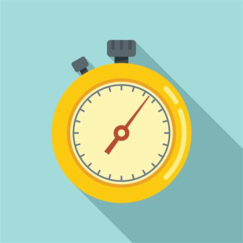 Timer Counter Icon Flat Vector Stopwatch Clock 15109467 Vector Art At Vecteezy