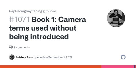 Book 1 Camera Terms Used Without Being Introduced · Issue 1071