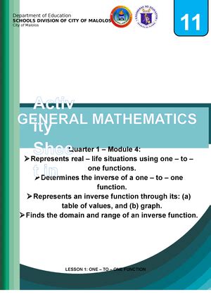 Quiz1 Answer Sheet Zipgrade General Mathemathics Studocu