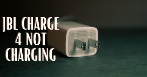 JBL Charge Not Charging Solve Your Speaker Woes