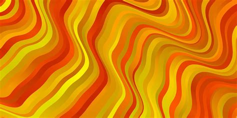 Light Orange Vector Template With Curved Lines 11094099 Vector Art At Vecteezy