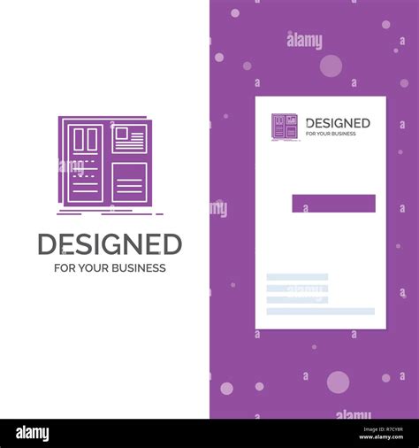 Business Logo For Design Grid Interface Layout Ui Vertical Purple