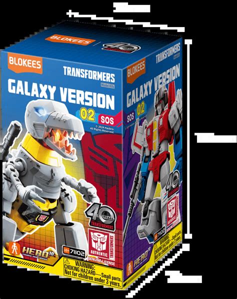 Action Figures Blokees Mini Figuras Transformers Galaxy Versão 02 Sos
