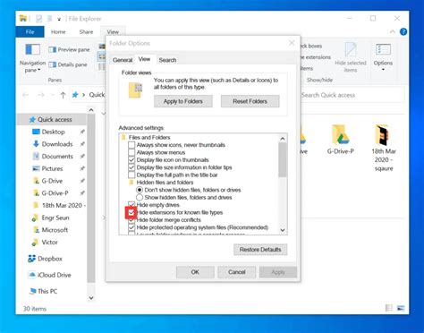 how to show file extensions in windows 10 itechguides