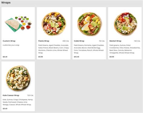 Freshii Menu Prices Canada