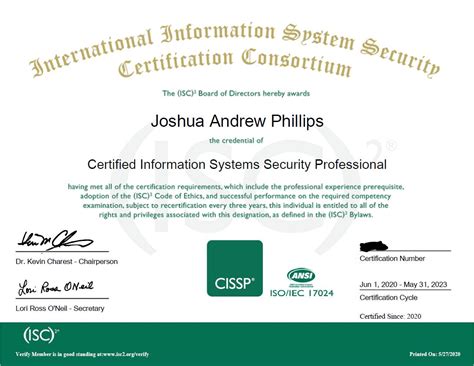 Josh Phillips On Linkedin Cissp Isc2 Certified Cybersecurity