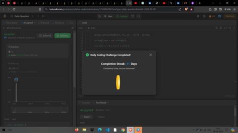 Solved 1 Problem In Leetcode 60 Day Challenge Prateek Mishra Posted