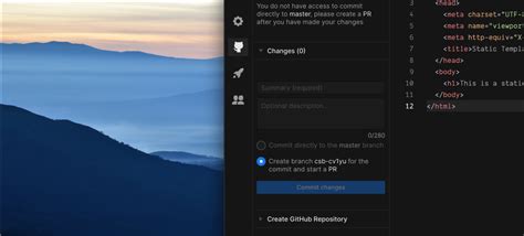 a better github workflow codesandbox