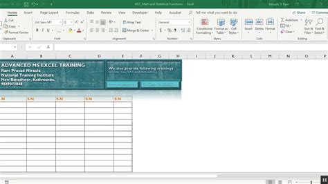Five Different Ways Of Generating Serial Number In Excel Youtube