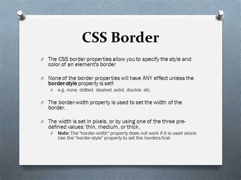 Css Border примеры как сделать рамку границу в Html