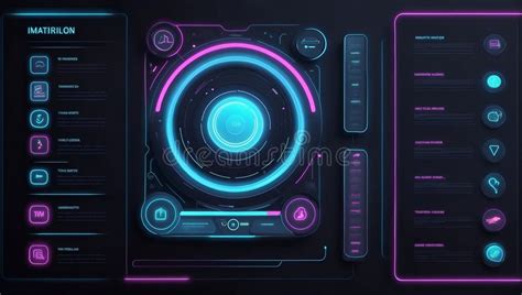 Streamlined Interface Stock Illustrations 2323 Streamlined Interface