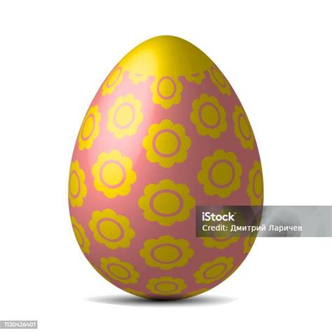 바닥에 부드러운 그림자와 함께 디자인을 가까이 아름 다운 추상 다채로운 패턴벡터 부활절 달걀을 단일 3차원 형태에 대한 스톡 벡터 아트 및 기타 이미지 Istock
