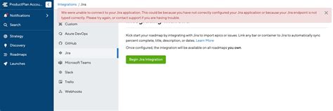 Jira Integration Troubleshooting