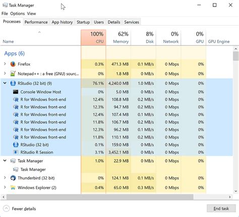 Rstudio Win Crashes Approaching GB RStudio IDE Posit Community