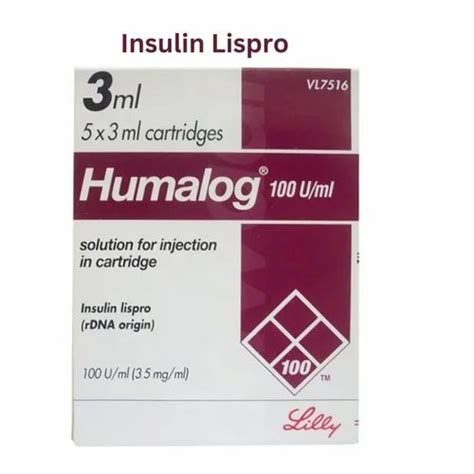 Humalog Insulin Lispro Injection Packaging Type Vial 100 I U At Rs 1240 Piece In Surat