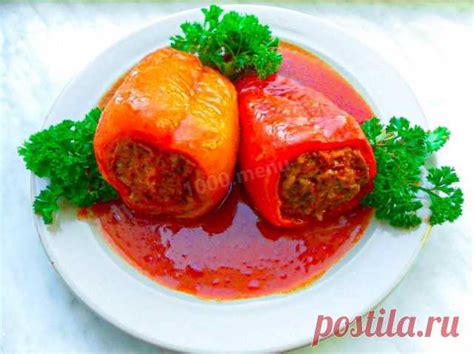 Перец фаршированный мясом и рисом классический рецепт с фото пошагов Фаршированные овощи