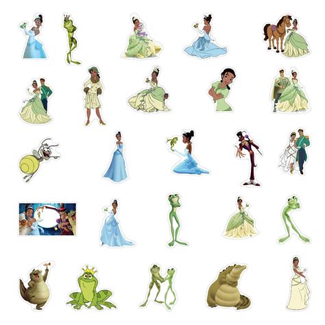 103050pcs Disney The Princess And The Frog Anime Stickers Cute