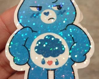 Grumpy Bear Sticker Etsy