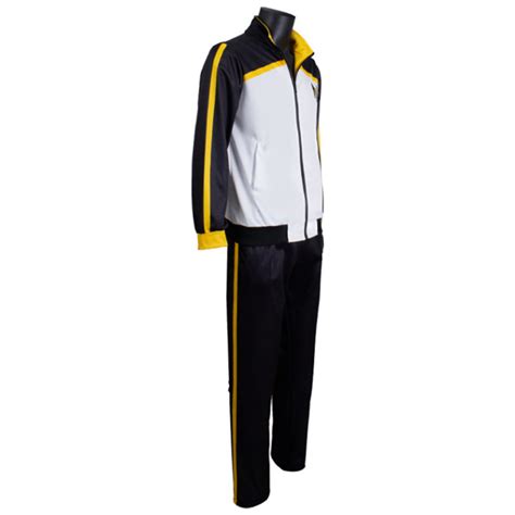 Rezero Subaru Natsuki Costume Black And White Tracksuit Subaru
