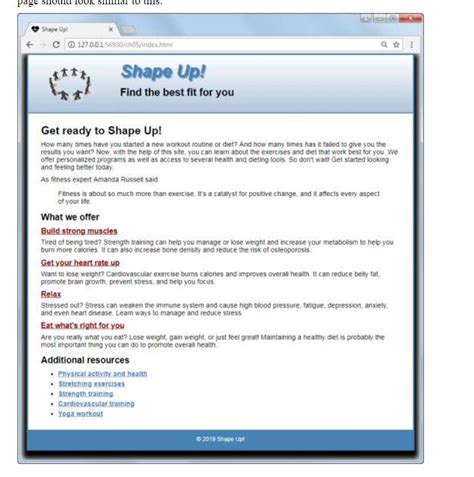 Solved Write Html Code Using Instructions From The First Chegg