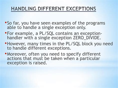 PPT CHAPTER EXCEPTION HANDLING PowerPoint Presentation Free Download ID