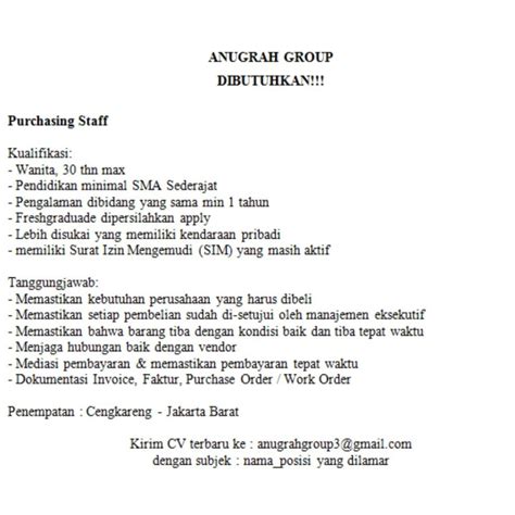 Farida Farida On Linkedin Silahkan Di Apply