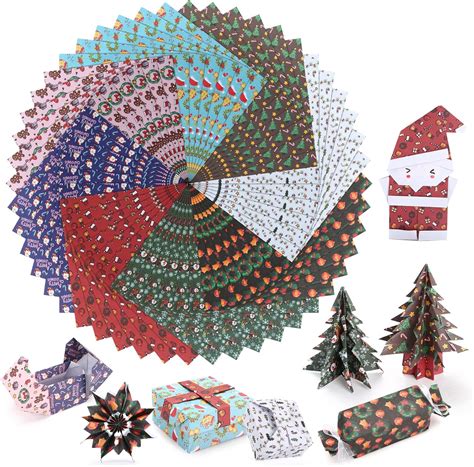 Encham Christmas Origami Paper 15 Cm Origami Square Paper Scrapbooking