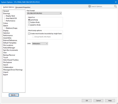 Convert Stl Or Obj Mesh To Solidworks Model Nurbs Grabcad Tutorials
